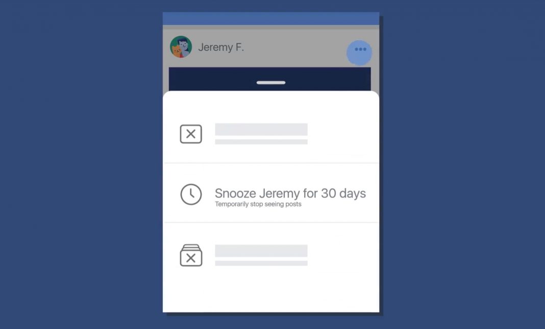 Facebook lance le bouton "snooze" pour votre fil d’actualité
