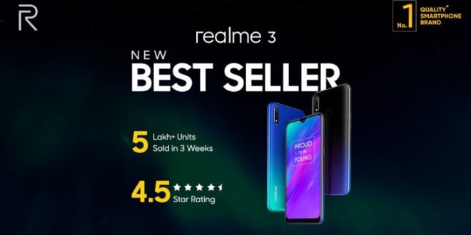 Realme 3 : Une variante avec 3 Go de RAM disponible aujourd'hui
