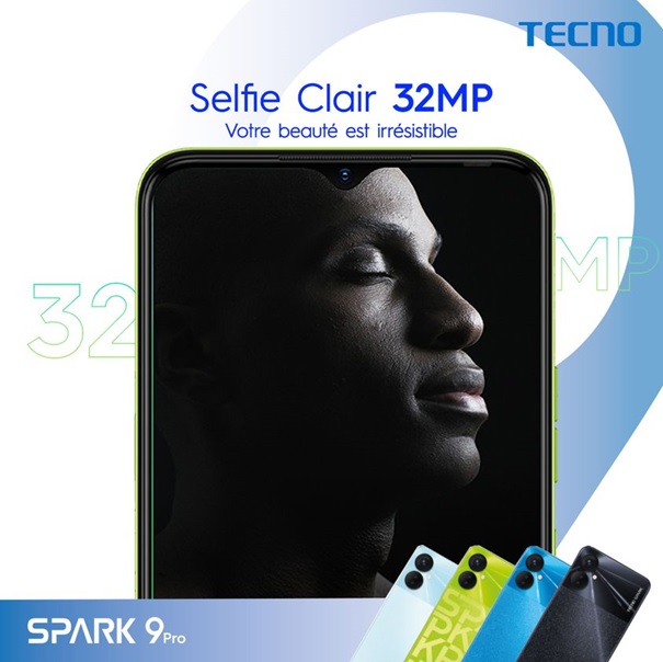 Tecno SPARK 9 PRO pour des selfies de ouff